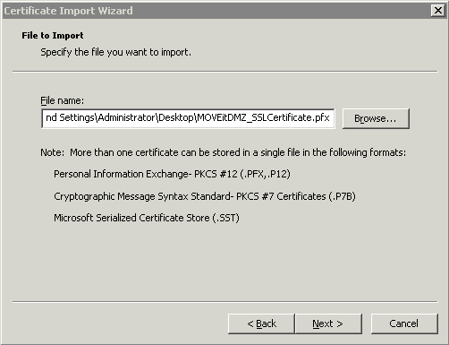System Configuration Ssl And Ssh Ssl Server Certs Import And Export 2439